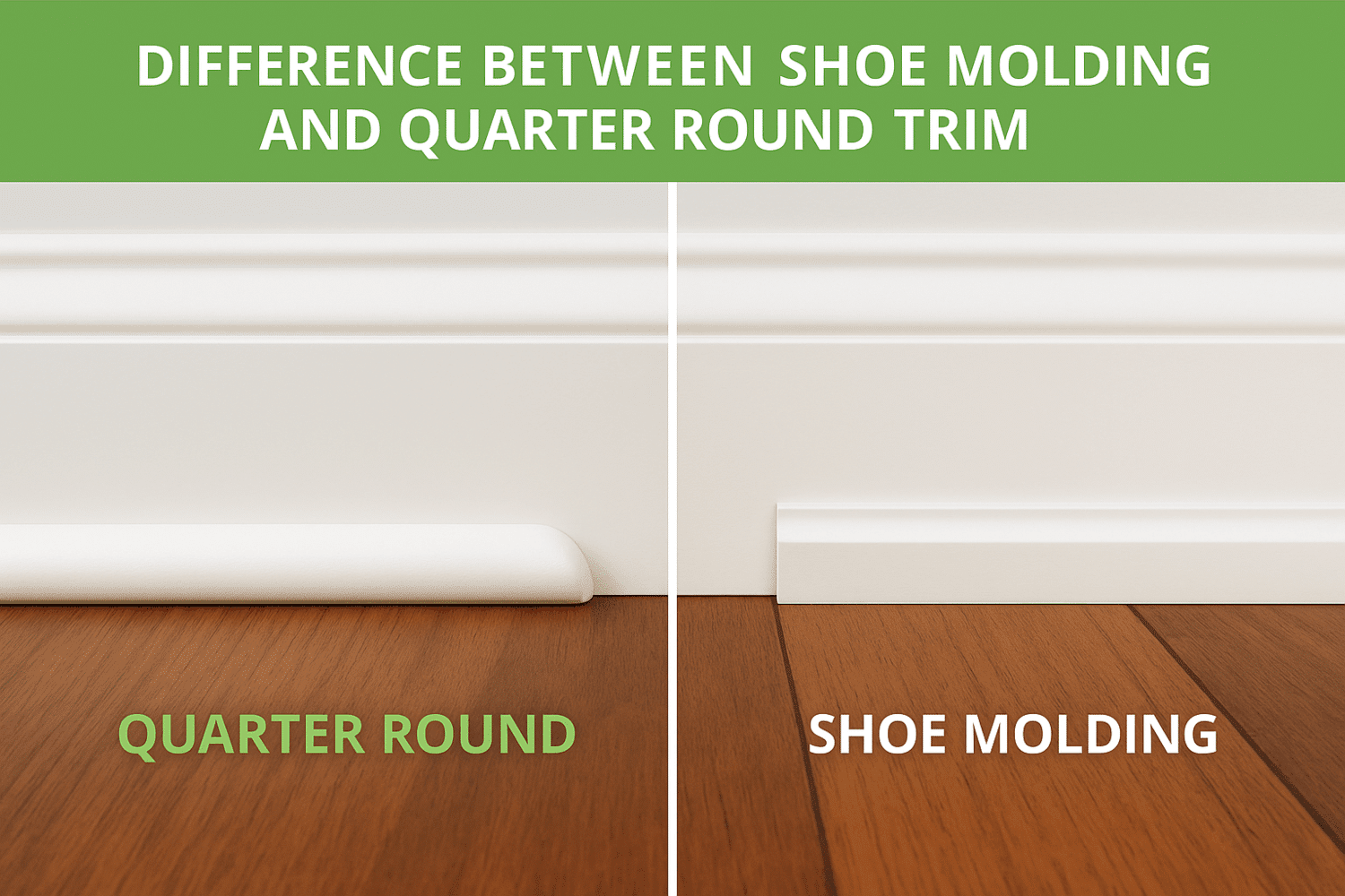 Shoe Molding vs Quarter Round | Best Flooring Trim Choice